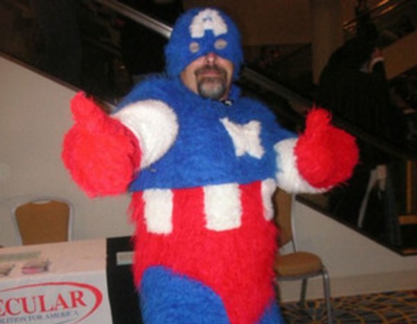 Captain America From Spookily Terrible Superhero Costumes E News